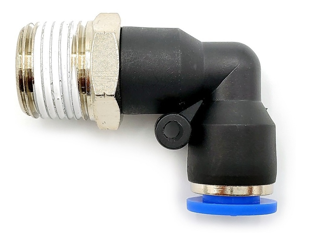 5 Pz De Conector/racor Rápido Neumático Codo 3/8 Npt X 8mm | Instrutek